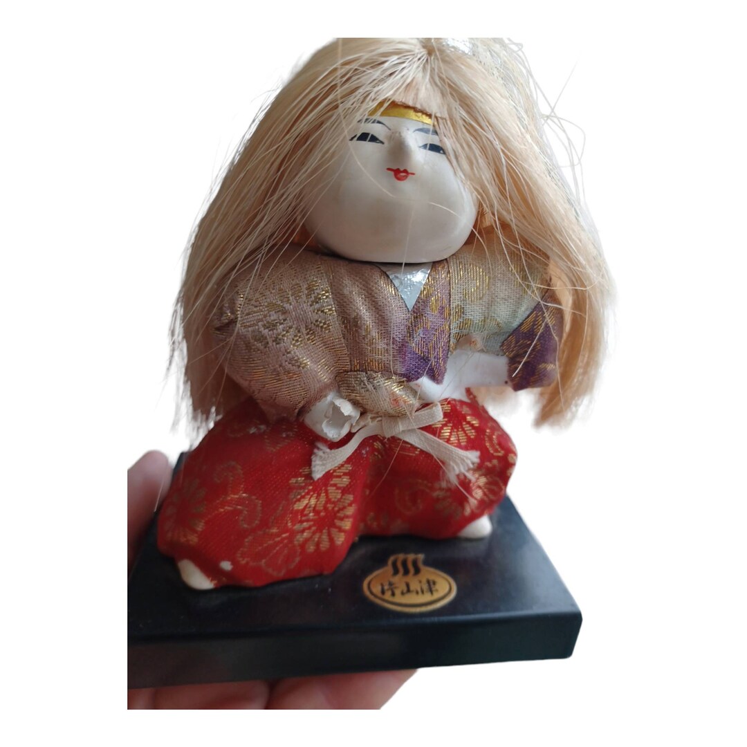 Kabuki Doll Katayamazu Japan 5 Inches - Etsy