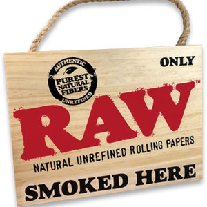 Raw - Wood Sign - Etsy