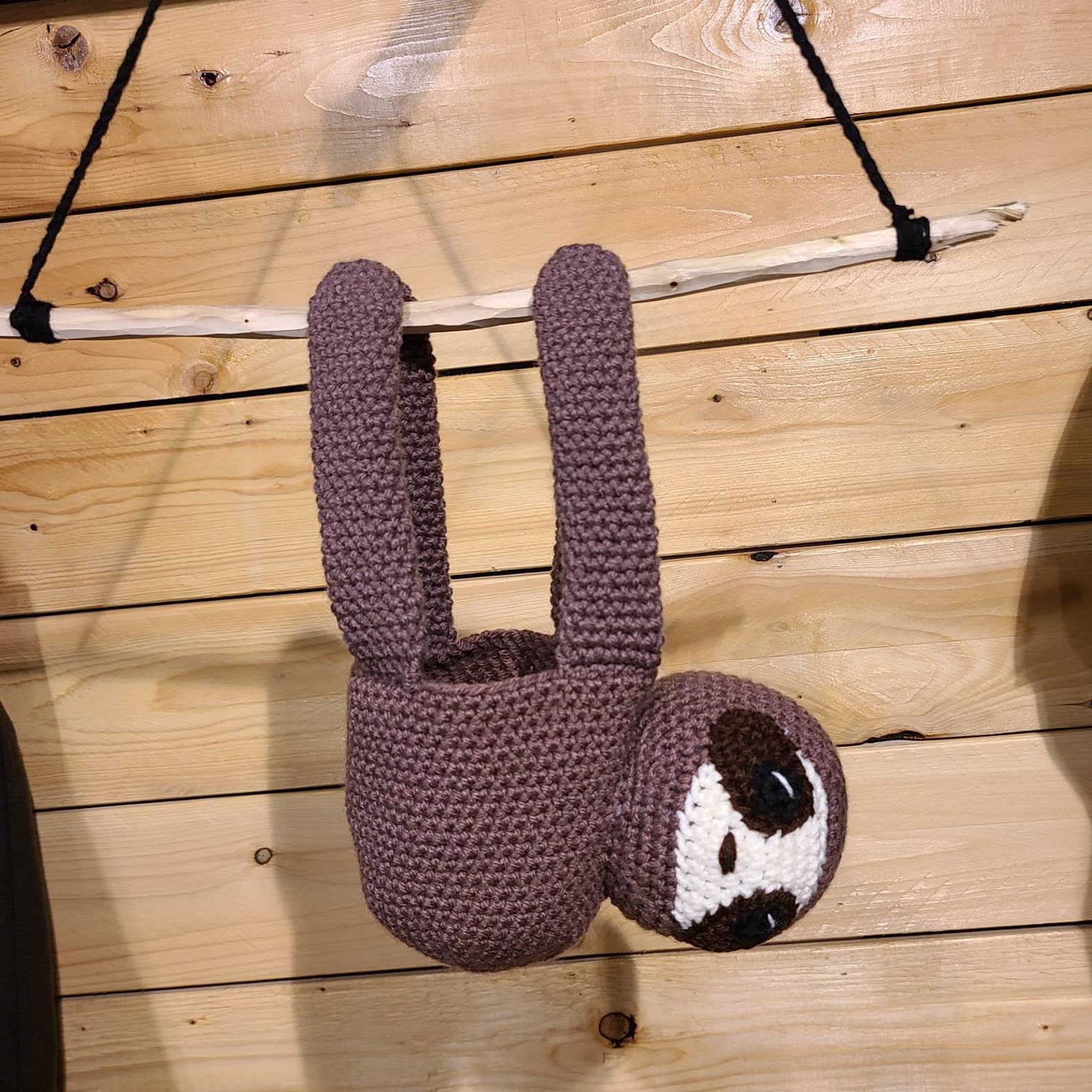 Crochet 4 Inches Sloth Plant Hanger. FINISHED PRODUCT. - Etsy