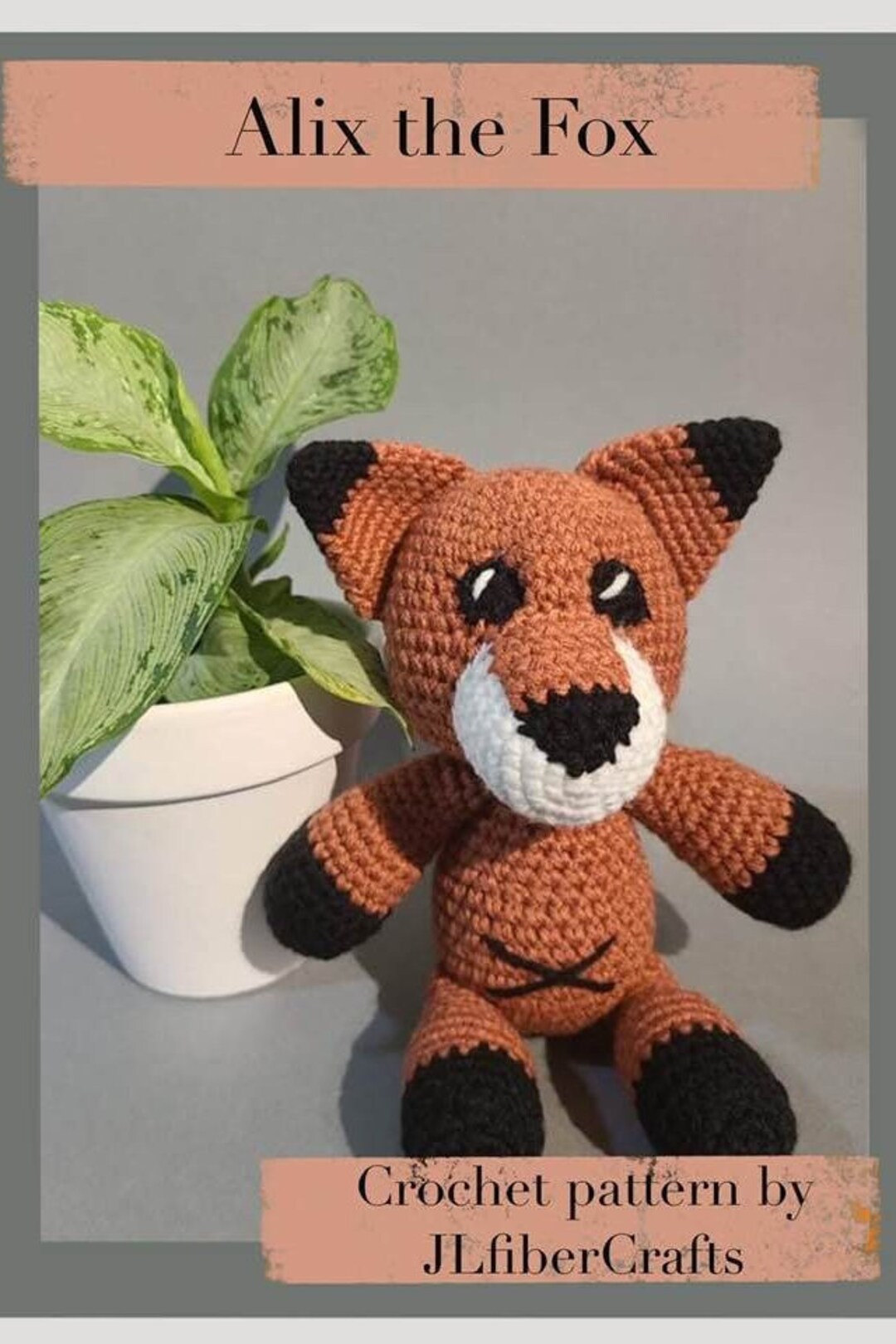 Alix the Fox Amigurumi Crochet Pattern, PDF FILE - Etsy