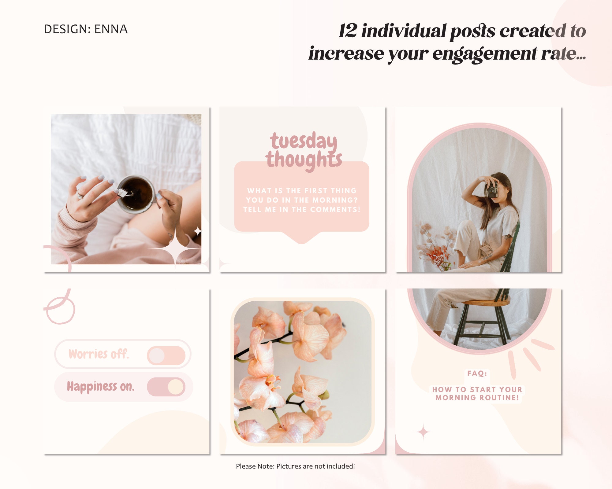 Soft Pink Instagram Puzzle Feed enna Female - Etsy