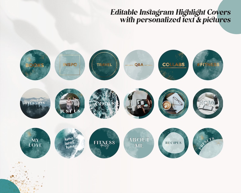 Blue Instagram Highlight Covers "nika" | Instagram Stories Cover ...