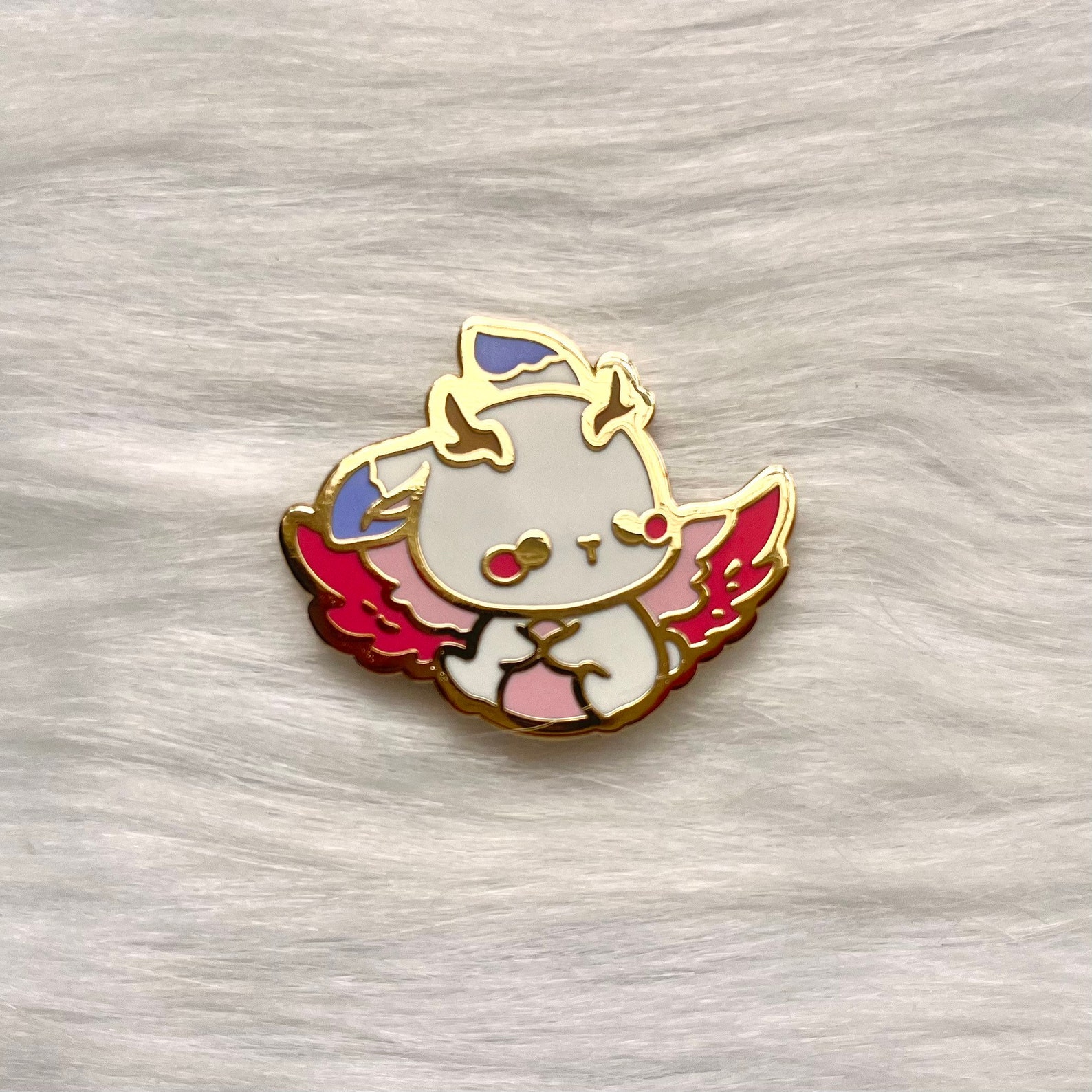 Mythical Creatures Kawaii Enamel Pin Chibi Kitsune Tanuki Cerberus ...