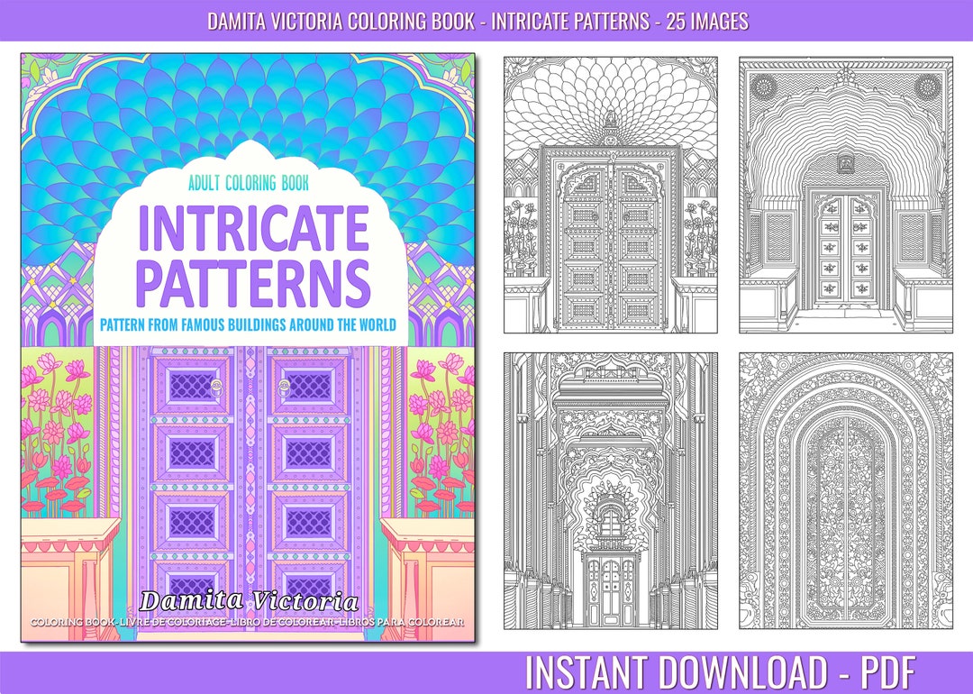 Adult Coloring Book | Intricate Patterns | Coloring Book for Adults ...