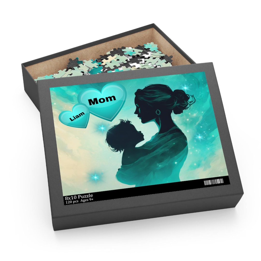 Personalized Hugs From Mom Puzzle (120 Pieces), Personalized Hugs From Grandma Puzzle ...