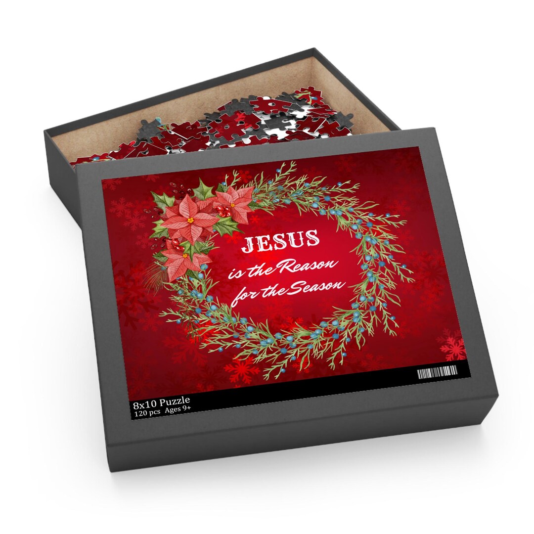 Jesus is the Reason Puzzle (120 Pieces), Jesus Puzzle, Wreath Puzzle ...