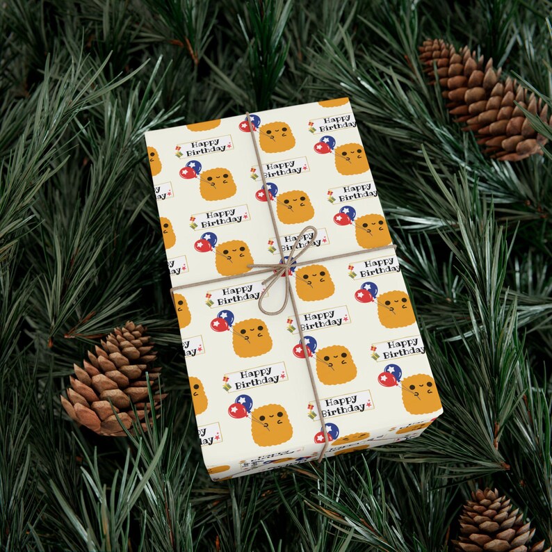 Chicken Nuggets Wrapping Paper, Nuggets Wrapping Paper, Nugget Gifts ...