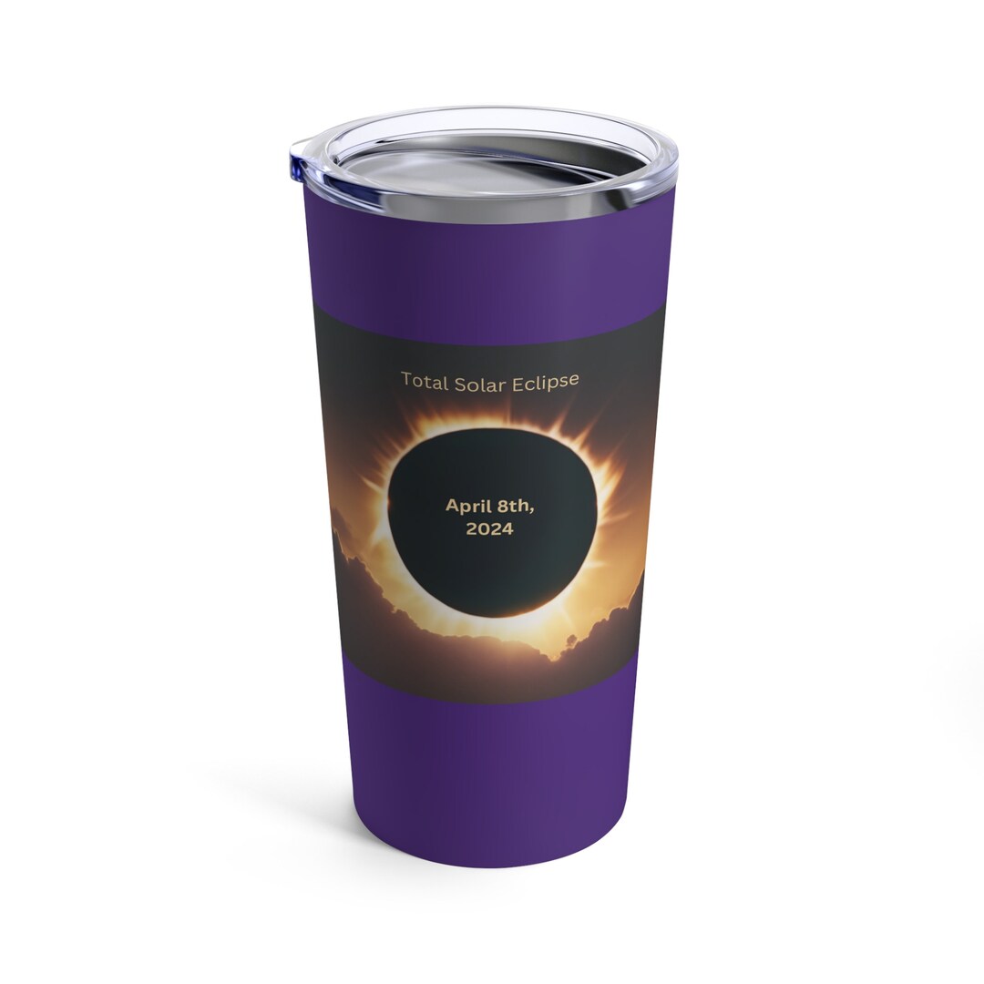Total Solar Eclipse Cloud Background in Purple, Tumbler 20oz - Etsy