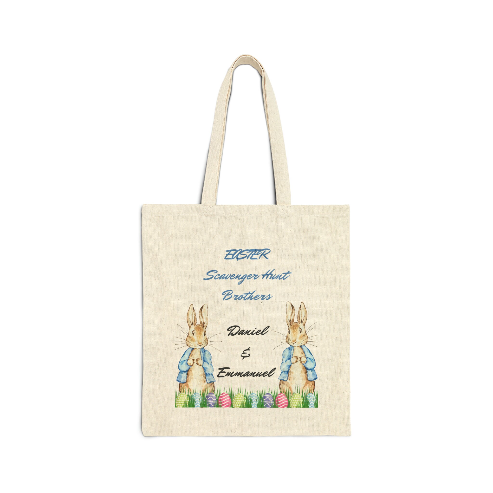 Personalized Easter Scavenger Hunt Brothers Tote Bag, Easter Brothers ...