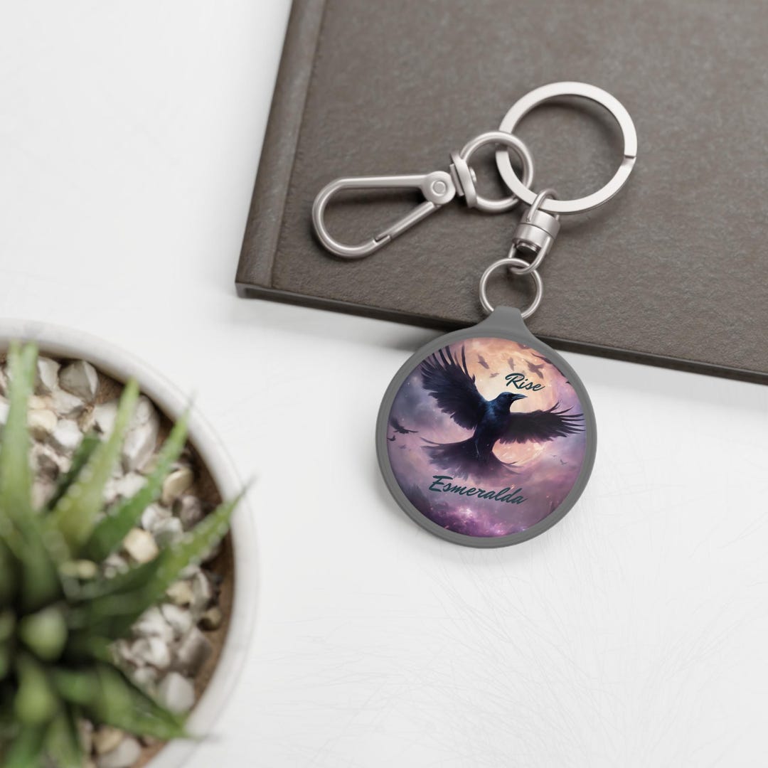 Personalized Rise of the Crow Keyring Tag, Rise of the Raven Keyring ...