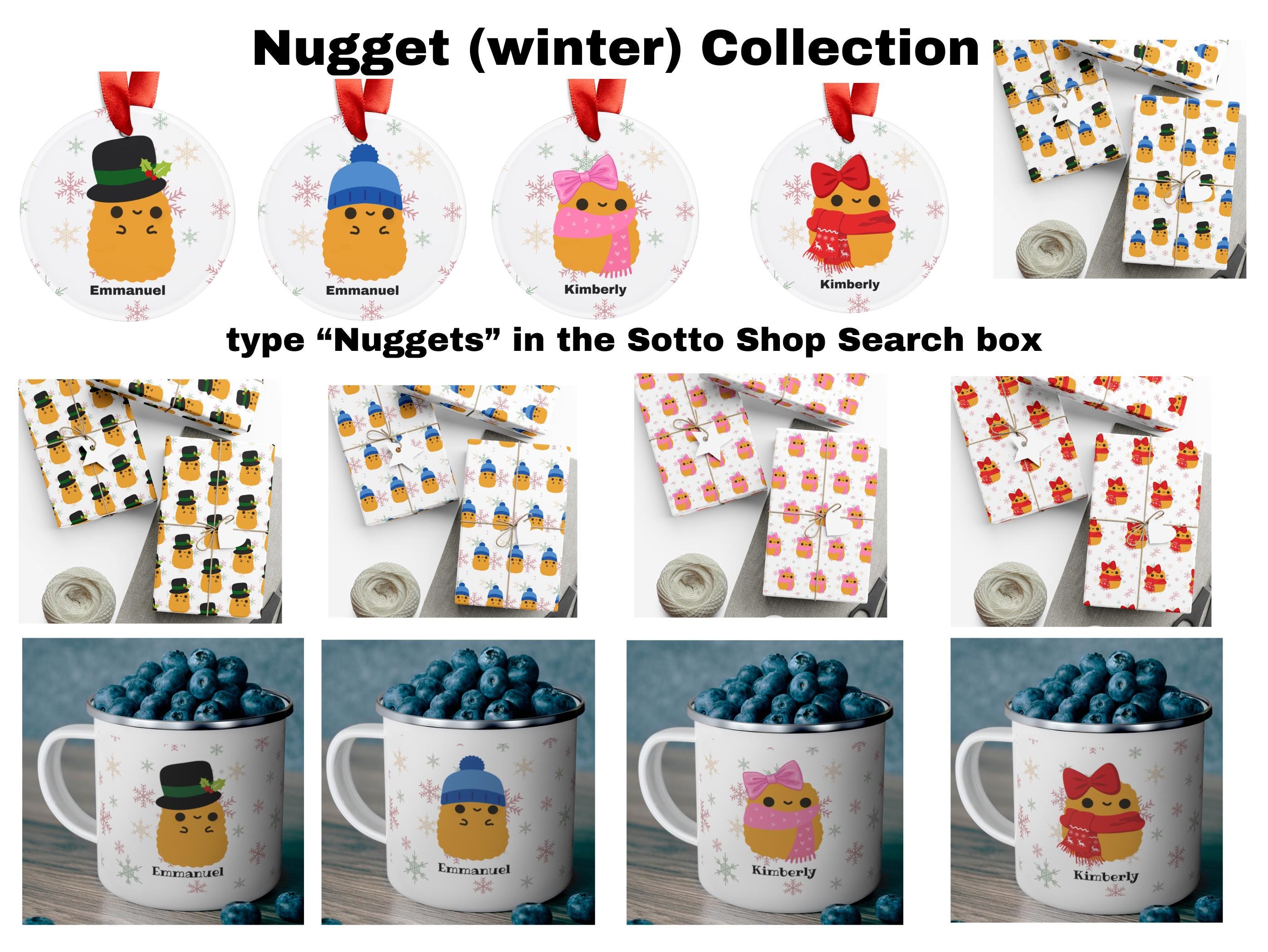 Personalized Chicken Nugget Acrylic Ornament With Ribbon (double-sided ...
