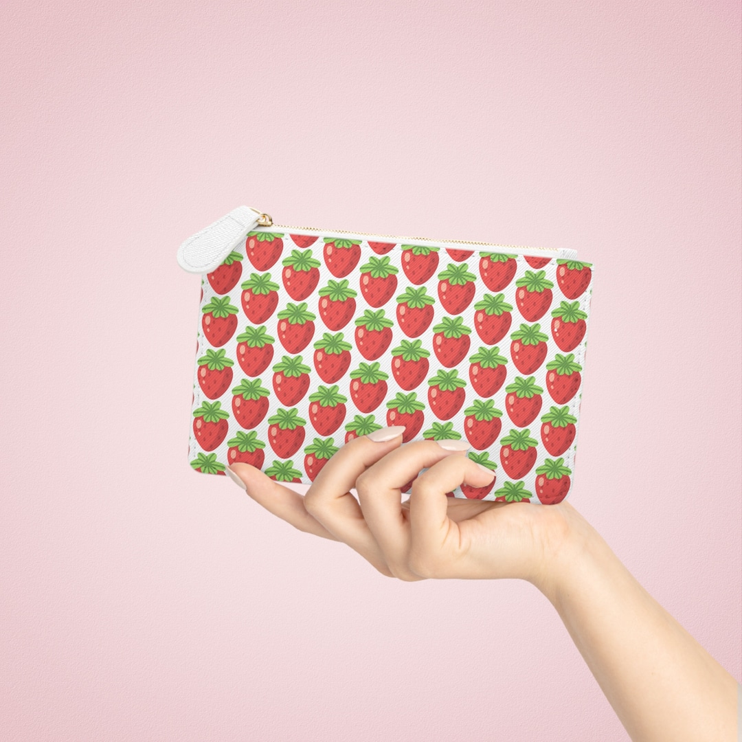 Strawberry Mini Clutch Bag, Strawberry Pattern Bag, Strawberry Bag - Etsy