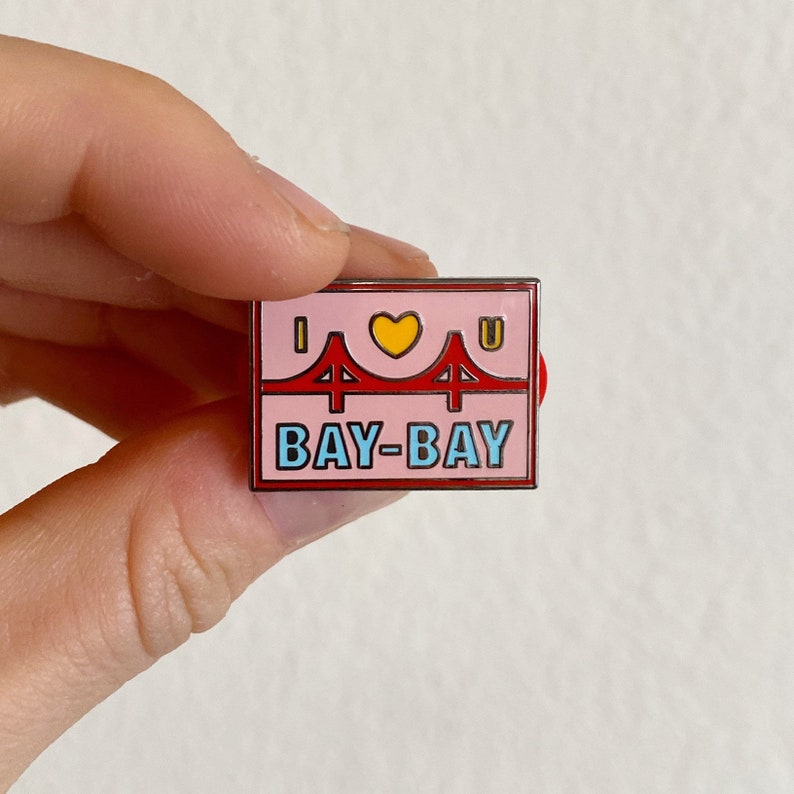 I Love You San Francisco Enamel Pin Bay Area Gift Golden - Etsy