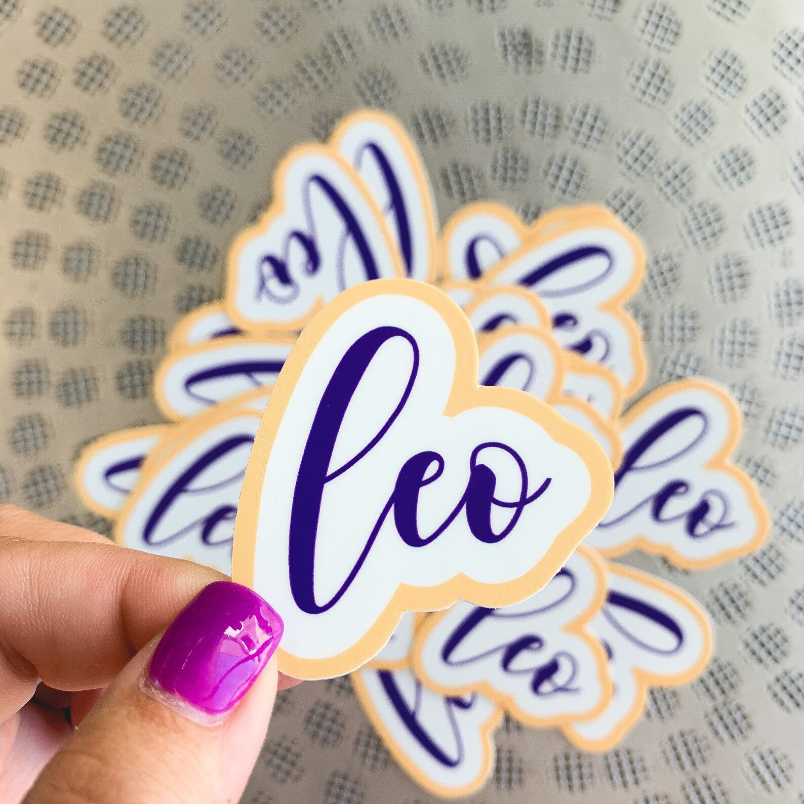 Leo Zodiac Sign Sticker Leo Sticker Water Bottle Sticker - Etsy