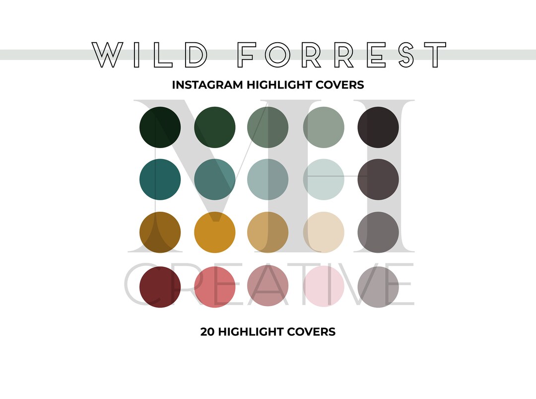 Wild Forrest Instagram Highlight Covers (digital Download) - Etsy