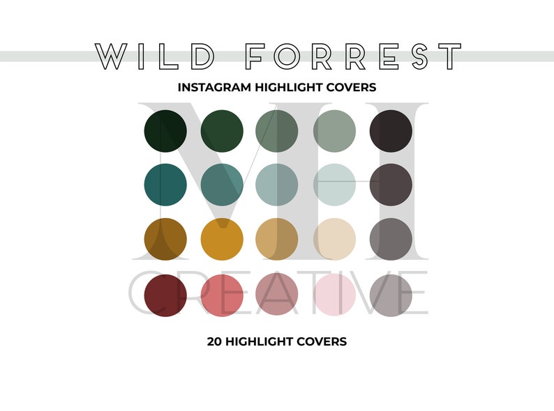 Wild Forrest Instagram Highlight Covers (digital Download) - Etsy