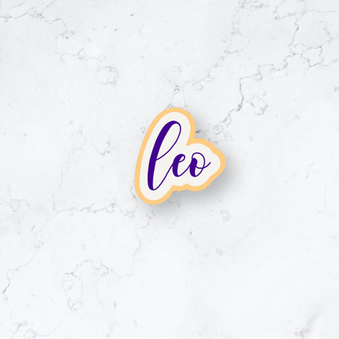 Leo Zodiac Sign Sticker, Leo Sticker, Water Bottle Sticker, Laptop ...