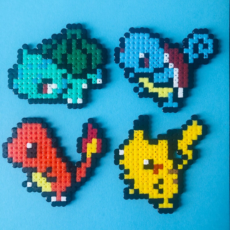 Kanto Starter Pokemon / Pixel Art | Etsy