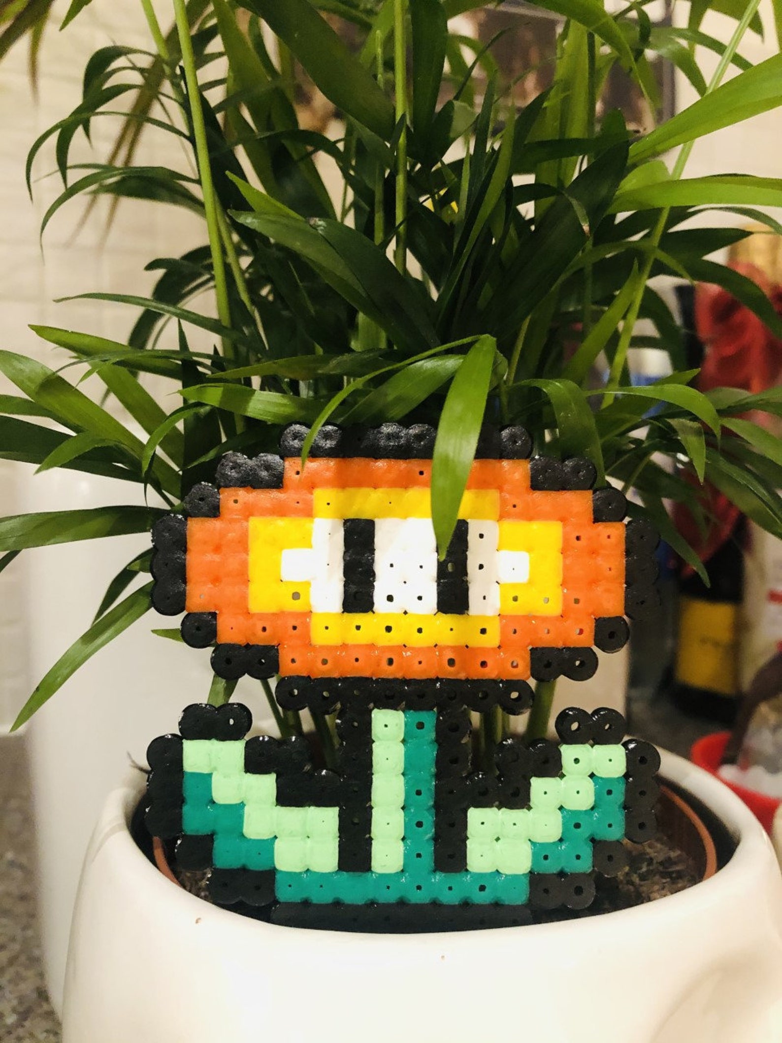 Super Mario Fire Flower / Pixel Art | Etsy