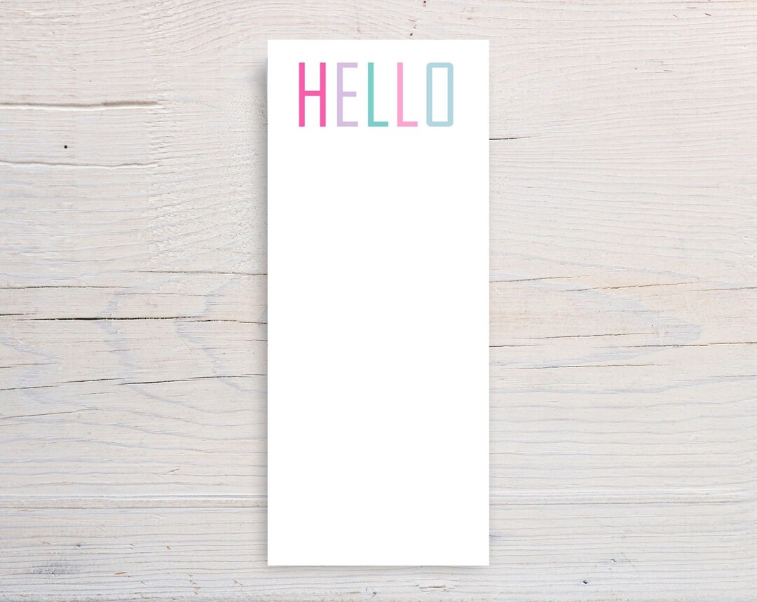 Color Block Personalized Notepads | Graduation Gift | Mother's Day Gift ...
