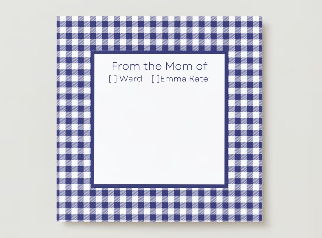 Mom Notepad L Personalized Notepad L Mom of L Back to School | Lunch ...