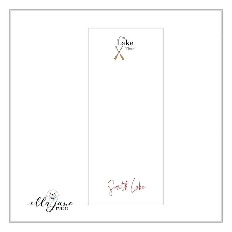 Lake Notepad | Lake Martin Notepad | Lake Mitchell Notepad | Smith Lake ...