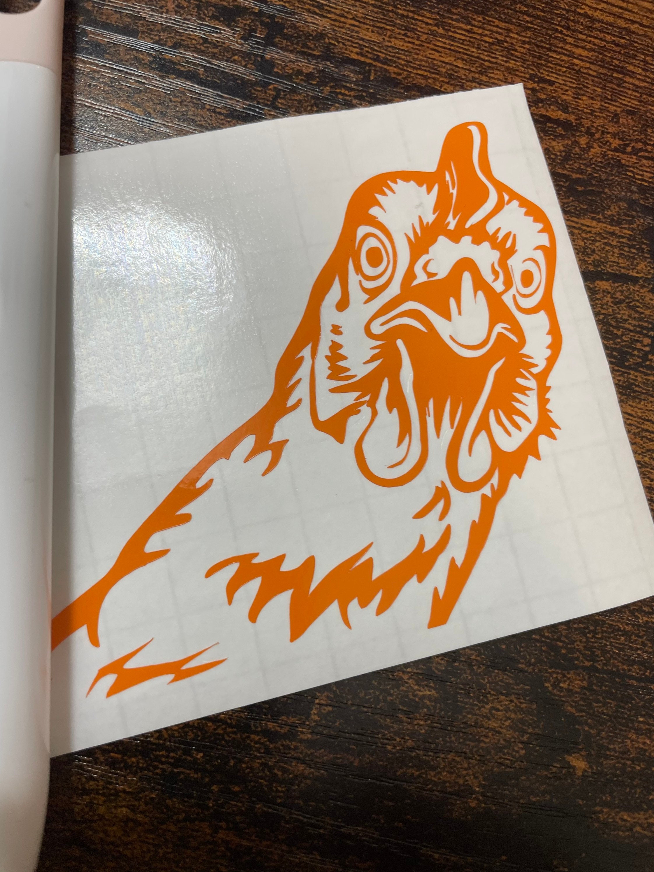 Peeking Chicken Vinyl Decal Sticker - Etsy