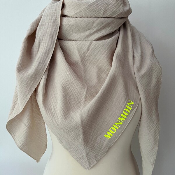 Neon Yellow Scarf - Etsy