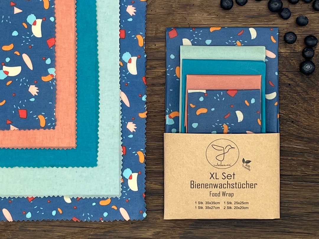 Beeswax Cloth, 5-xl-set Terrazzo, Food Wrap - Etsy