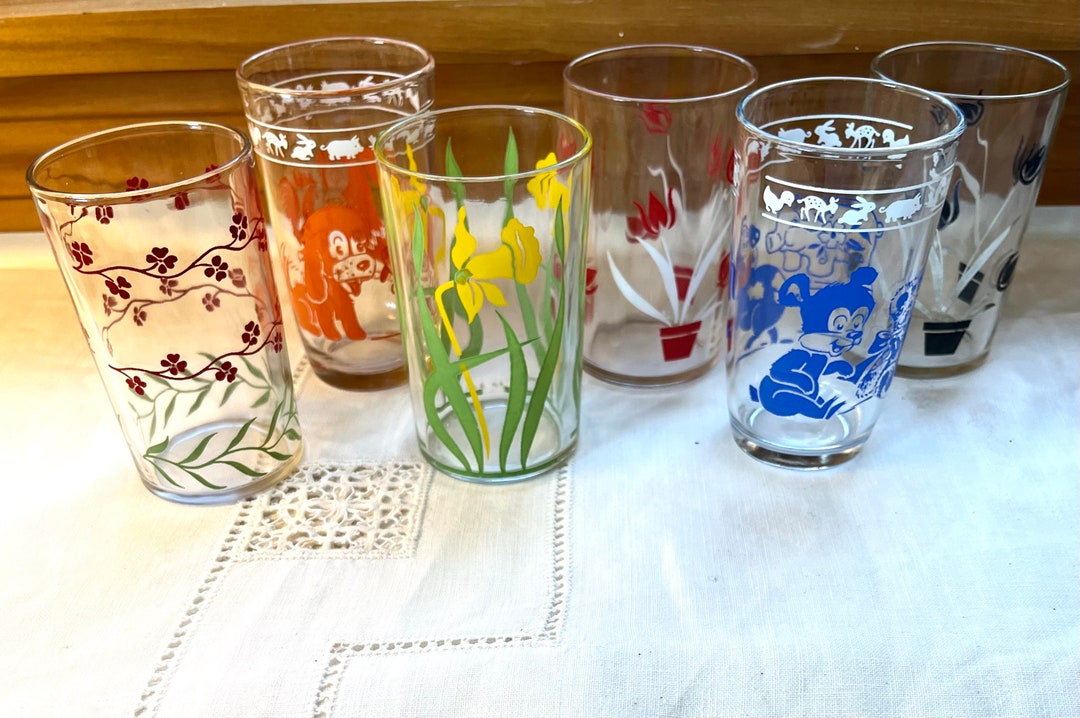 Swanky Swigs Vintage 5 Oz Juice Glasses I Drinking Glasses Tumblers I ...