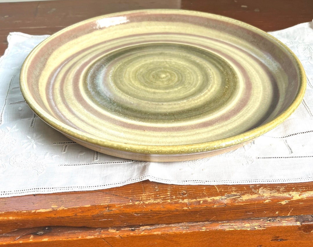 Ceramic Handmade Stoneware Platter I Large Pottery Salt-fired Stoneware ...