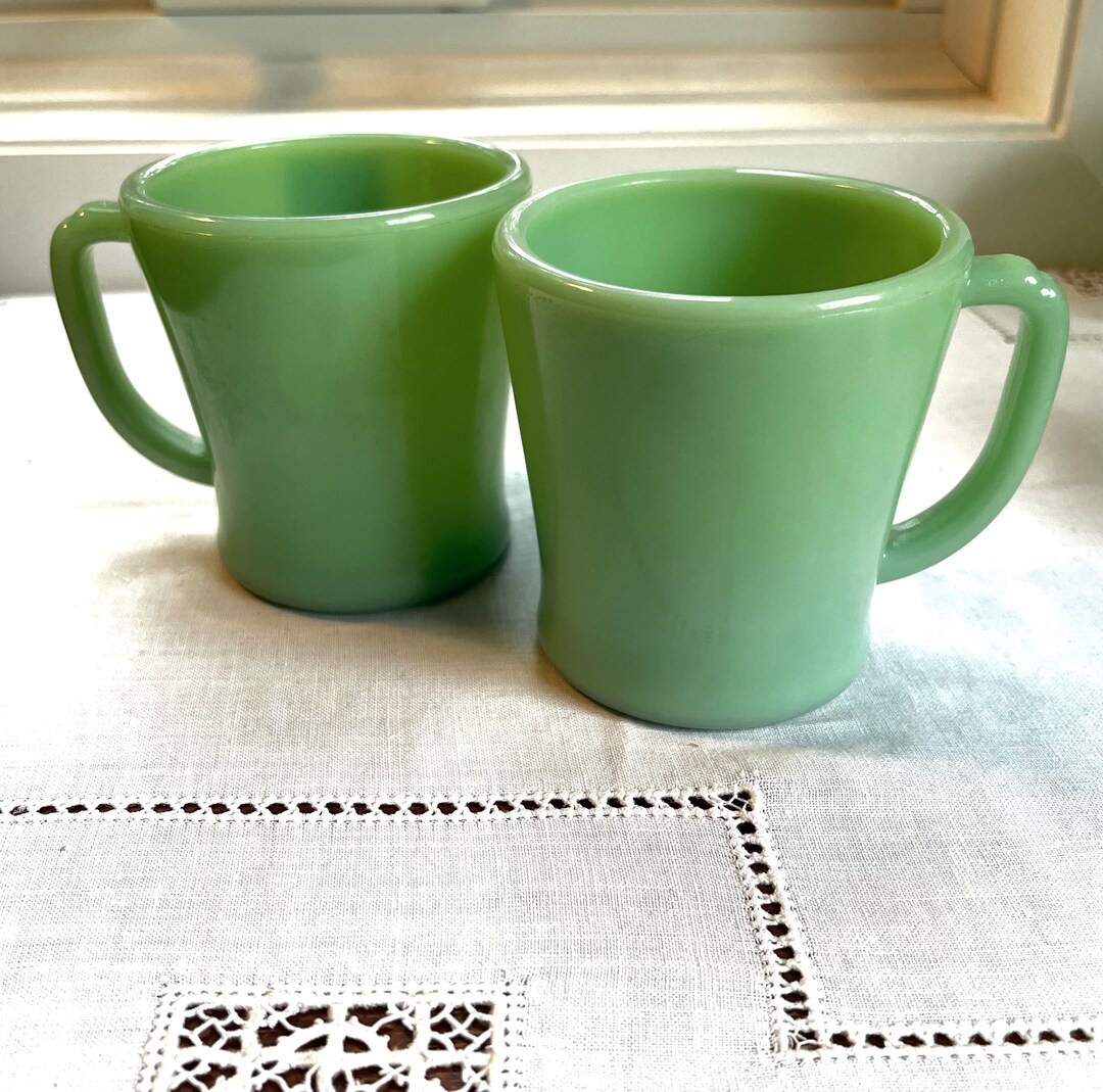 Vintage Fire King Jadeite Mug: Restaurant Ware D Handle Coffee Cup - Etsy