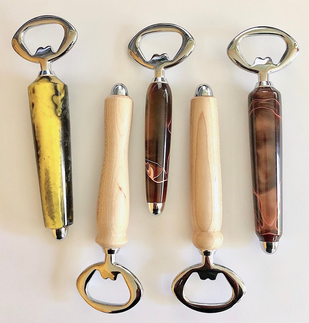 Handmade Bottle Opener | Hand-turned Acrylic Bottle Opener - Etsy