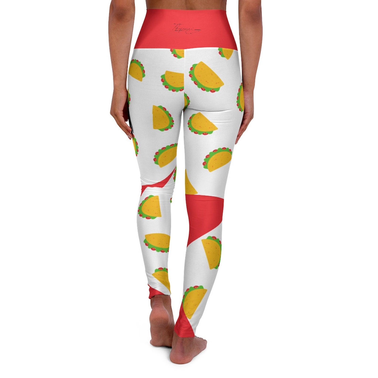 YOGA Style Banded Lined Tacos Printed Knit Legging, Buttery Soft ...