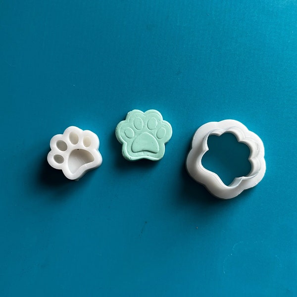 Paw Print Clay Cutters - Etsy