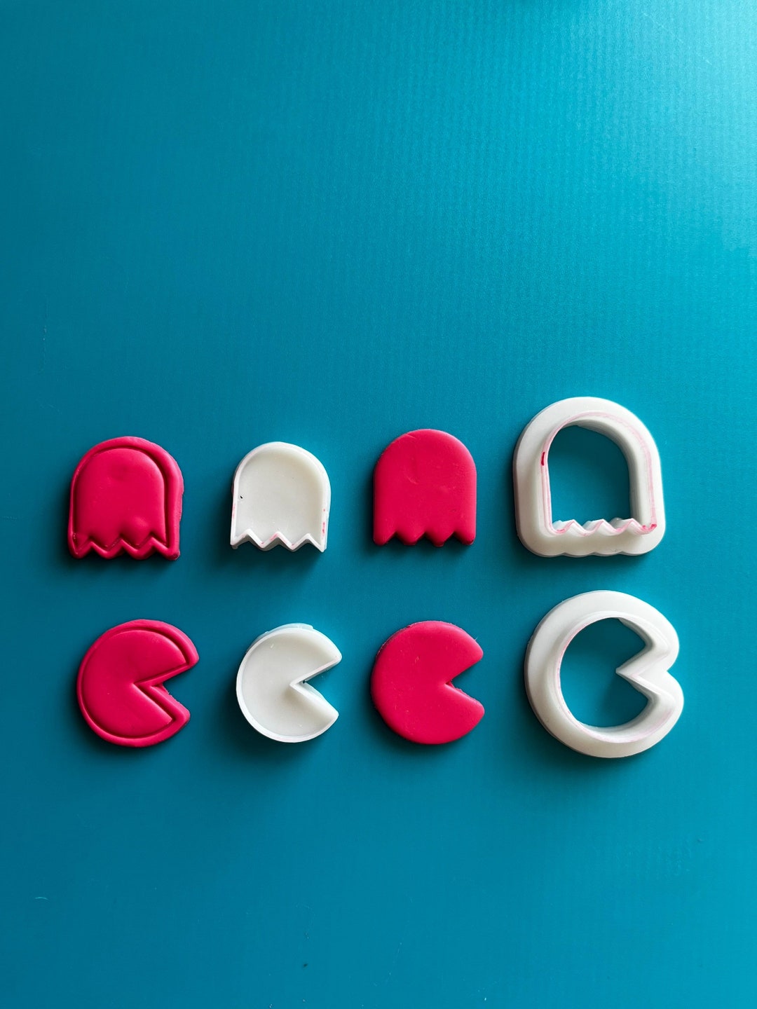 Pacman Ghost Cutter Stamp Polymer Clay Cutter Pacman Face - Etsy