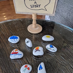 Camping Theme Story Stones - Etsy