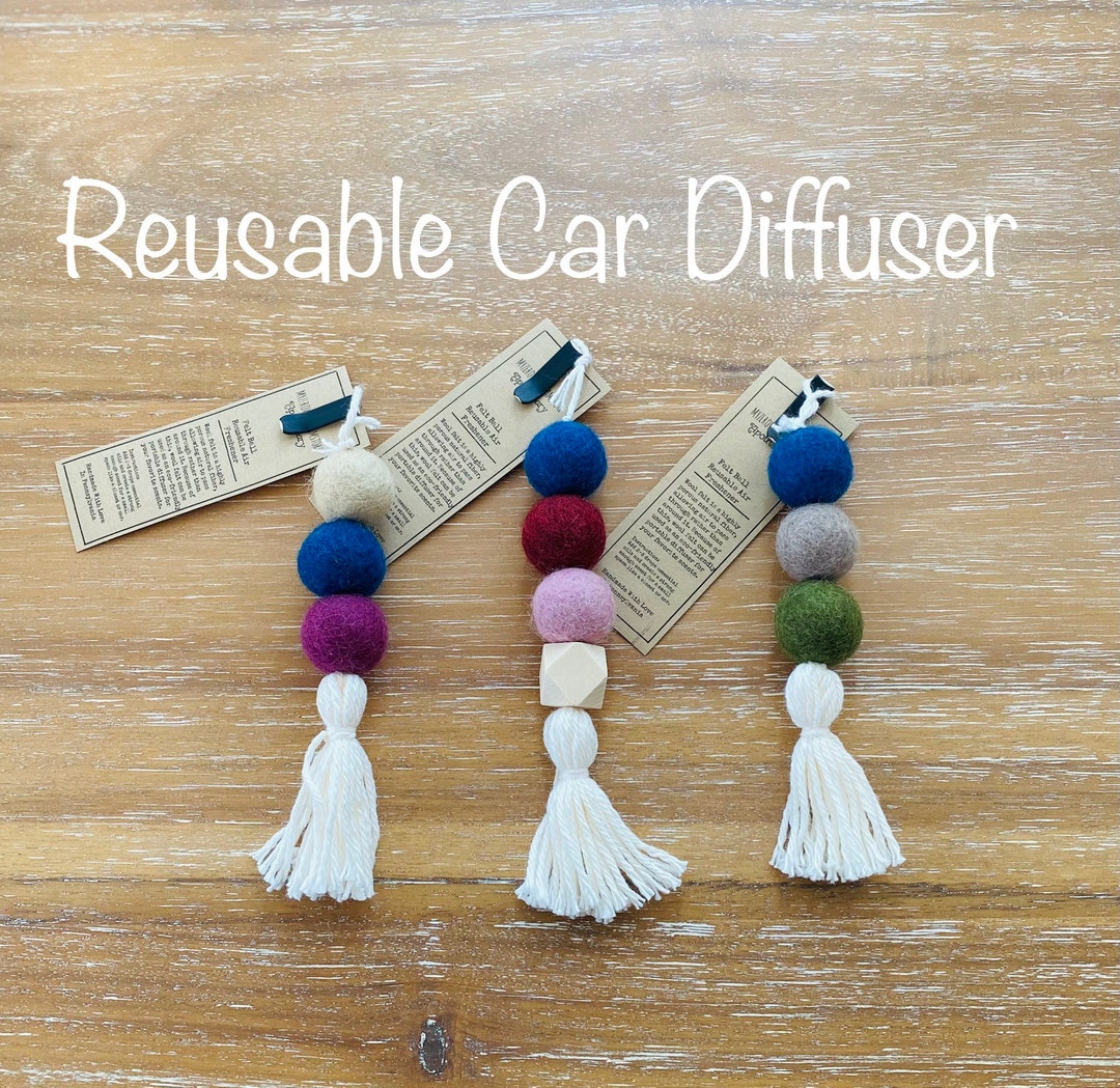 Reusable Car Diffuser Felt Ball, Portable Diffuser, Eco-friendly Air ...