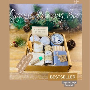 Organic Spa Gift Set, Organic Lavender Essential Oils Infused ...