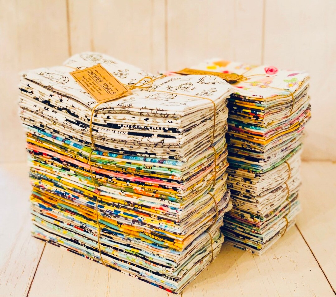 Reusable Cotton Flannel Towels: Washable Cloth Napkins - Etsy