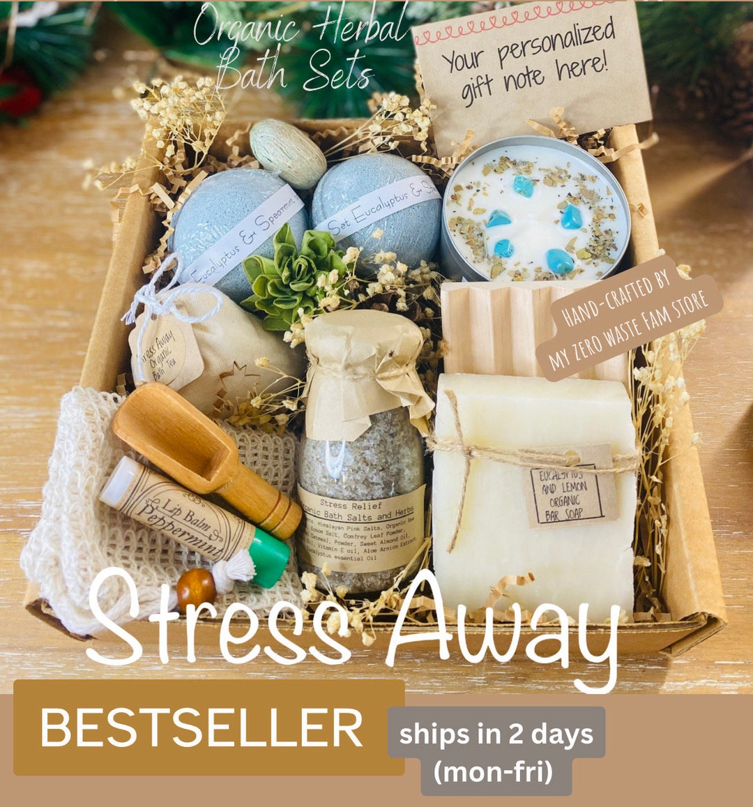 Stress Relief, Spa Gift Set, Care Box, Mom Gift, Bath Kit - Etsy