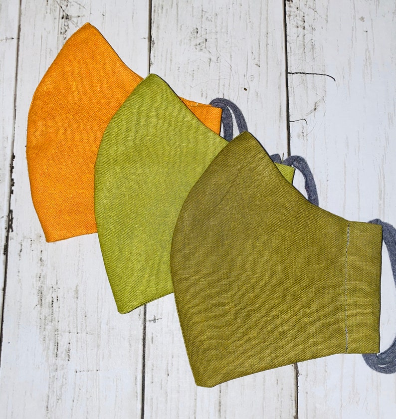 Linen Cotton Mask AdjustableReusable Breathable Face | Etsy