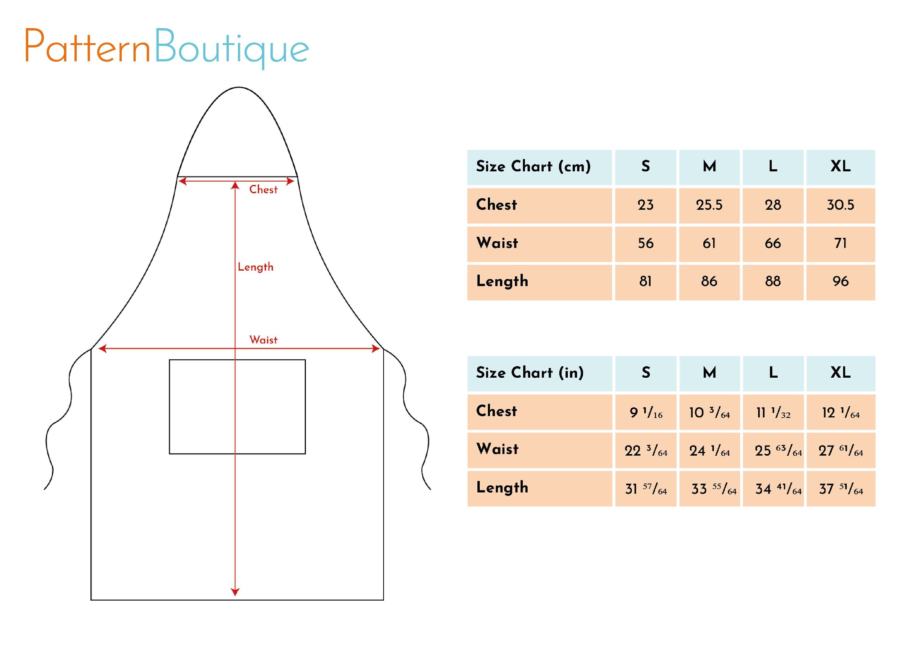 Make a Simple Kitchen Apron Kitchen Apron Pattern A0, A4 and US Letter ...