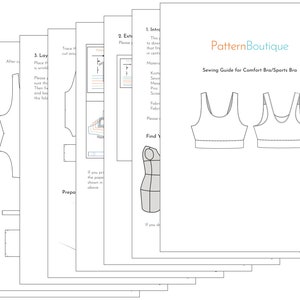 Make a Comfort Bra/sports Bra | Sports Bra Pattern | A0, A4 and US ...