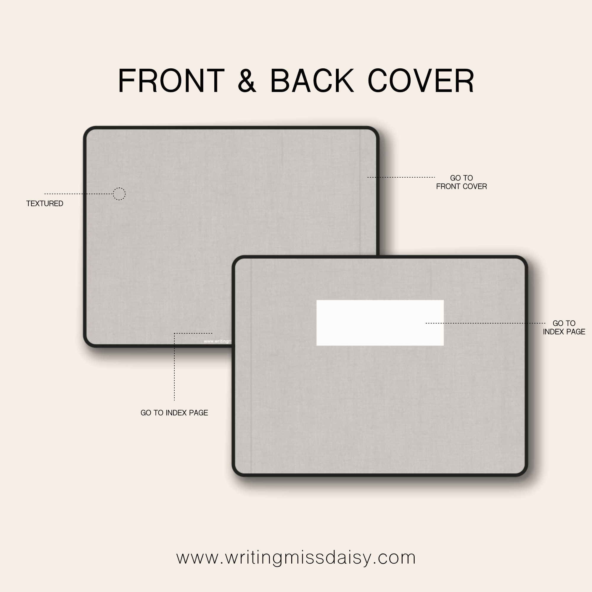 Minimal Digital Monthly Planner for Goodnotes, Aesthetic Undated iPad ...