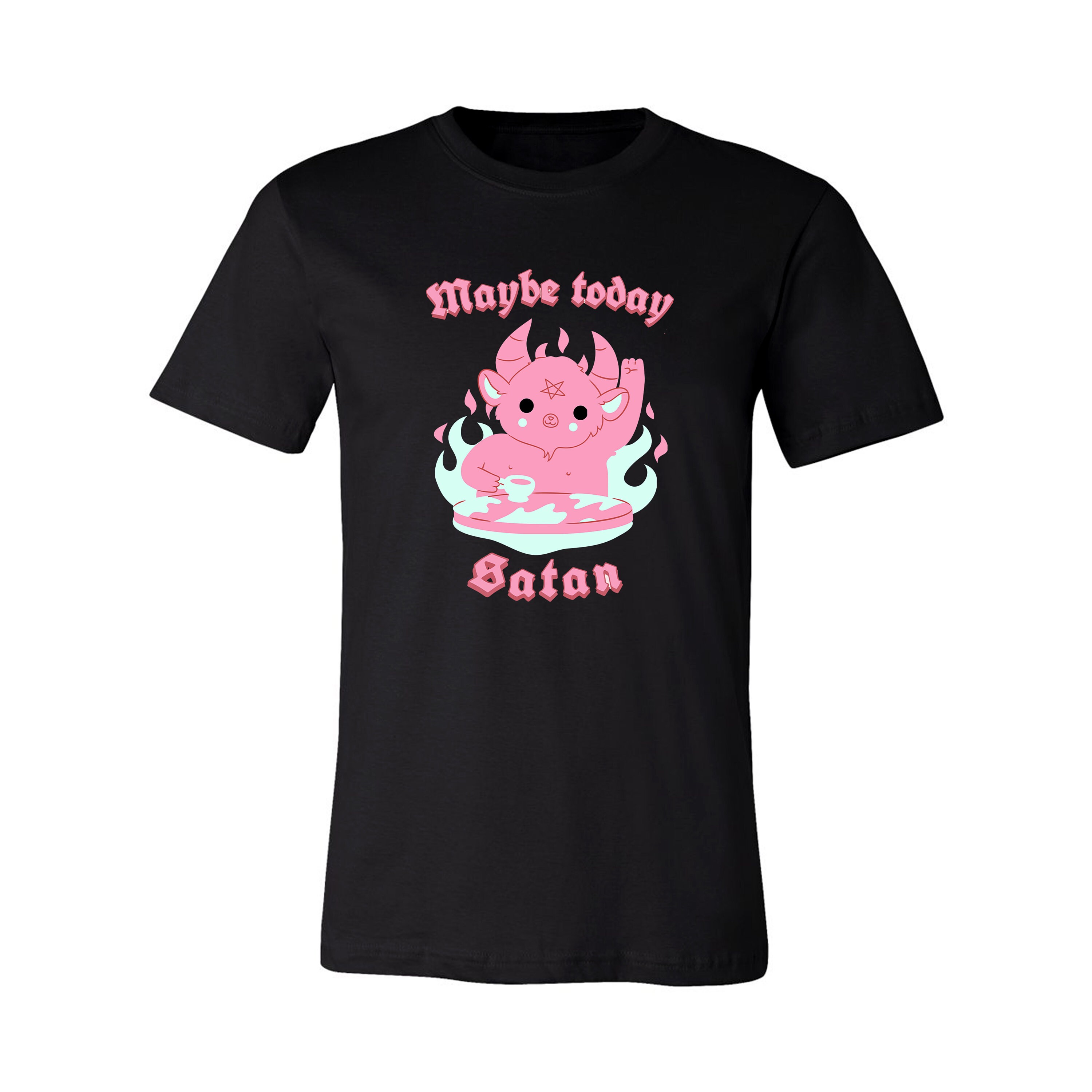 Maybe Today Satan Dark Tee - Etsy