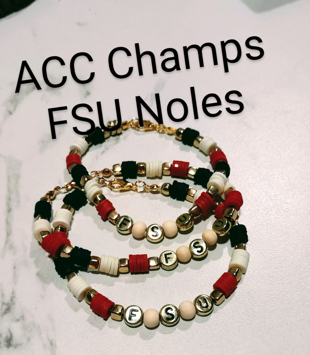 FSU Beaded Bracelet, Noles Bracelet, Seminoles Football - Etsy