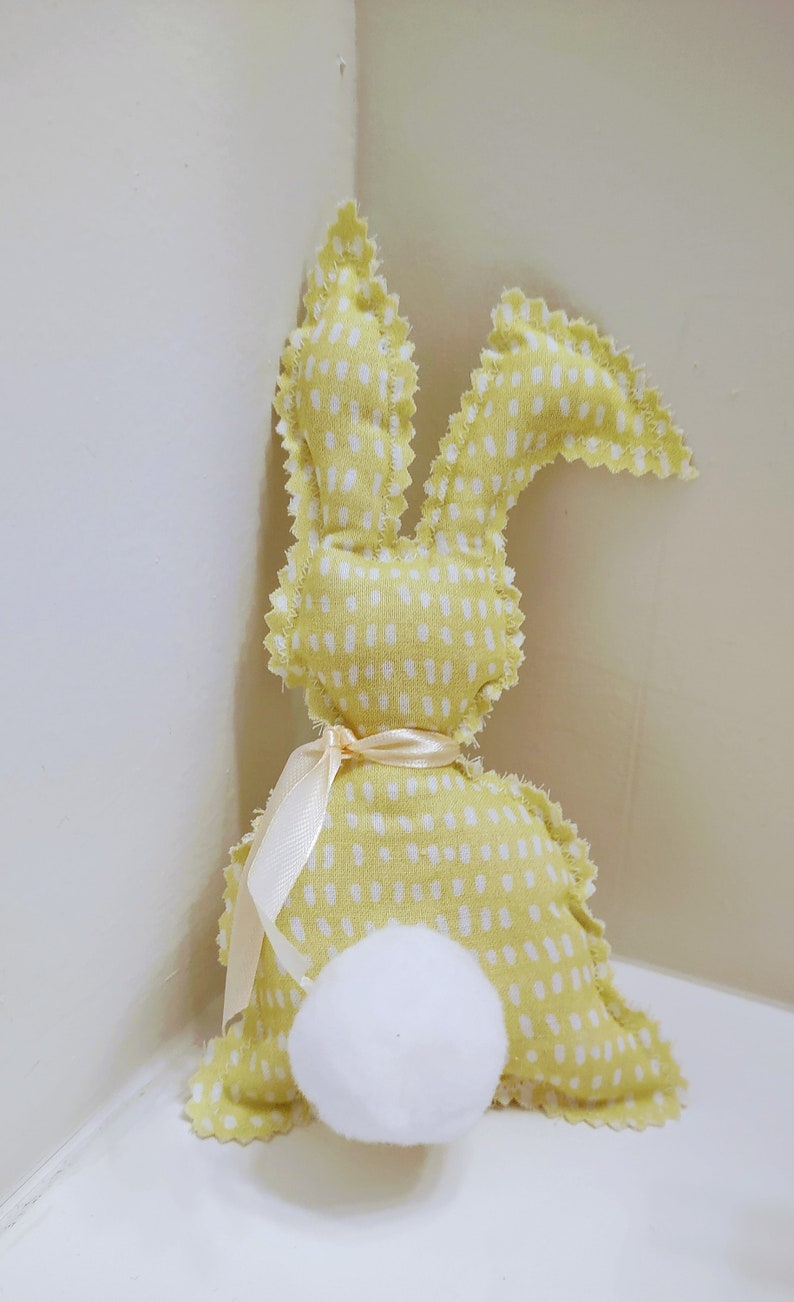 Stuffed Fabric Bunny Farmhouse Style Easter Basket Bunny - Etsy