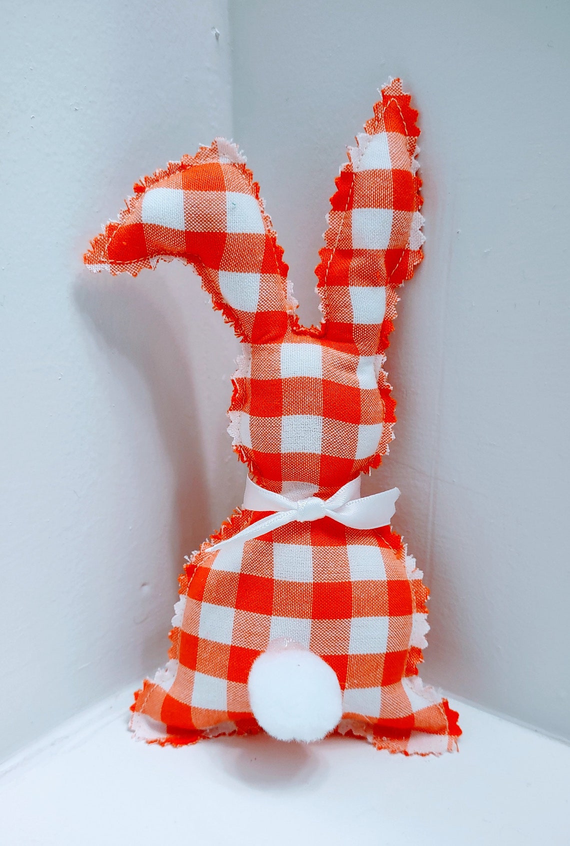 Stuffed Fabric Bunny Farmhouse Style Easter Basket Bunny - Etsy
