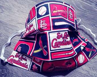 St Louis Cardinals Face Mask - Etsy